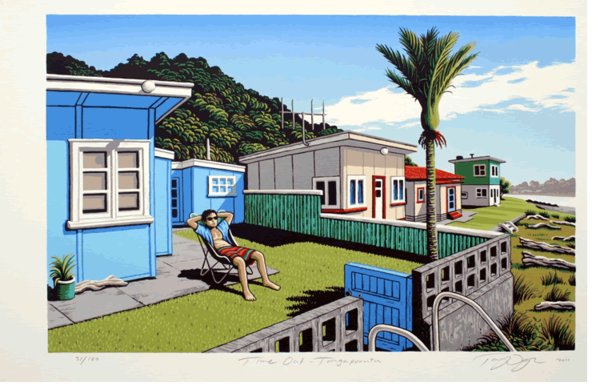 Tony Ogle | Time Out Tongaporutu | Art for Hire | Print for Sale – Art ...